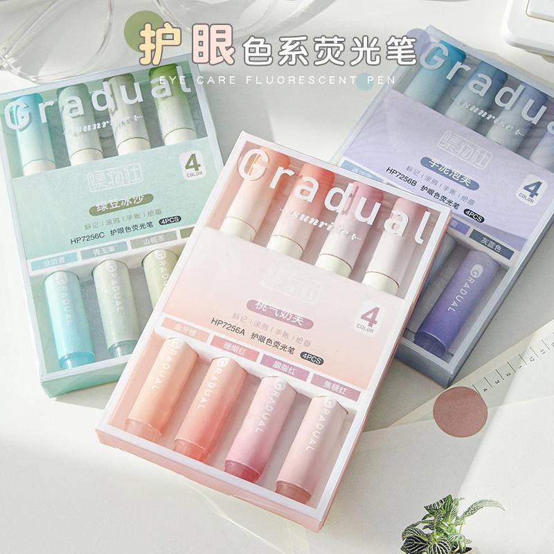Highlighter Pen Set Cute Pastel Colour Aesthetic Faster Stick Marker ...
