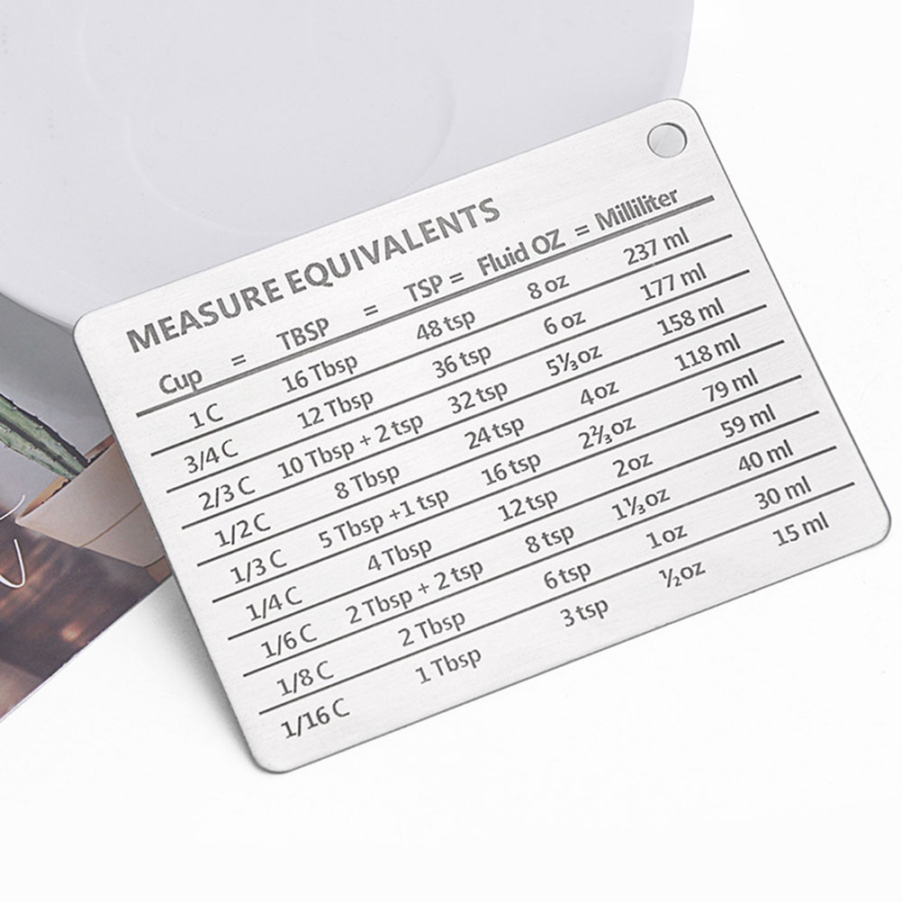 [READY STOCK] Fridge Magnet Measurement Cooking Conversion Chart ...