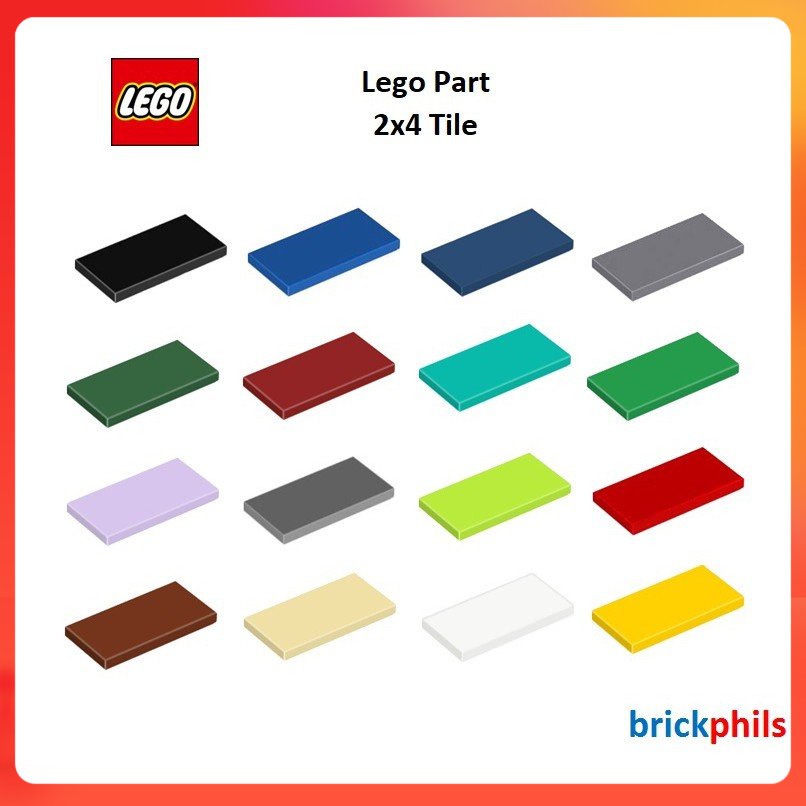 Lego Part 87079 - 2x4 Tile (2pcs per Lot) | Shopee Philippines