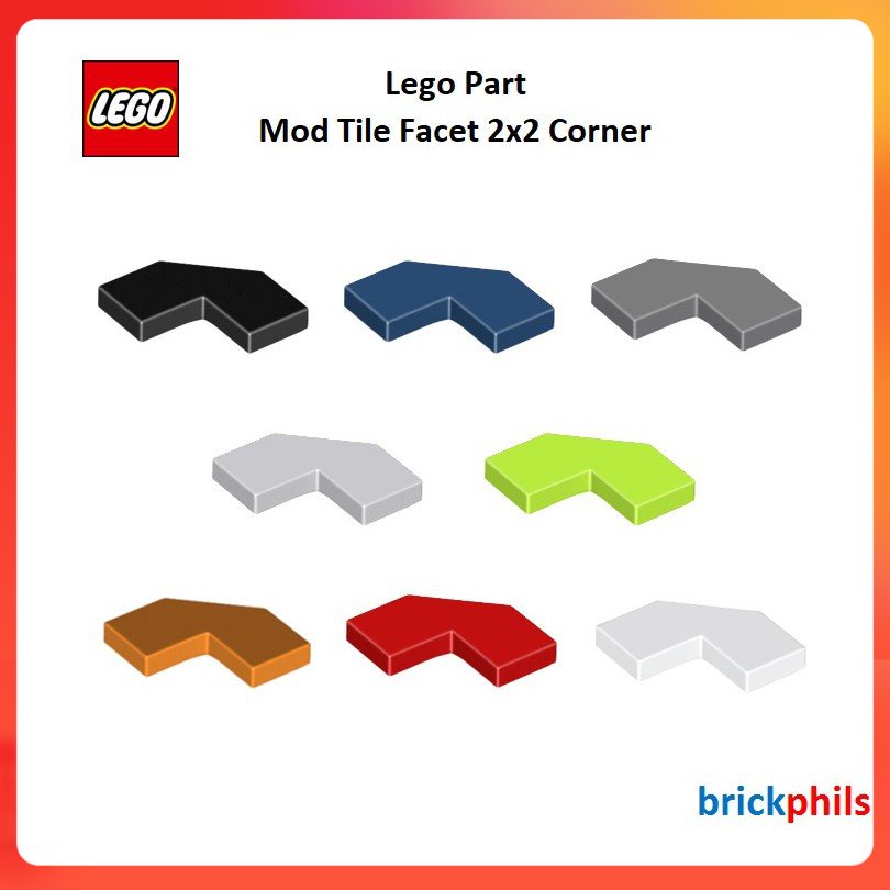 Lego Part 27263 - Mod Tile Facet 2x2 Corner | Shopee Philippines