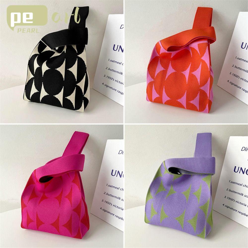 PEALIR Casual Reusable Handmade Knit Handbag Women Tote Bag | Shopee ...