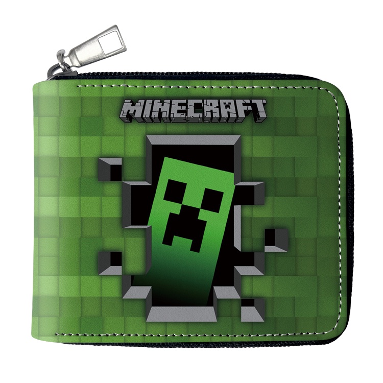Minecraft Sandbox Game Color Cartoon Coin Purse Pu Leather Short Wallet ...