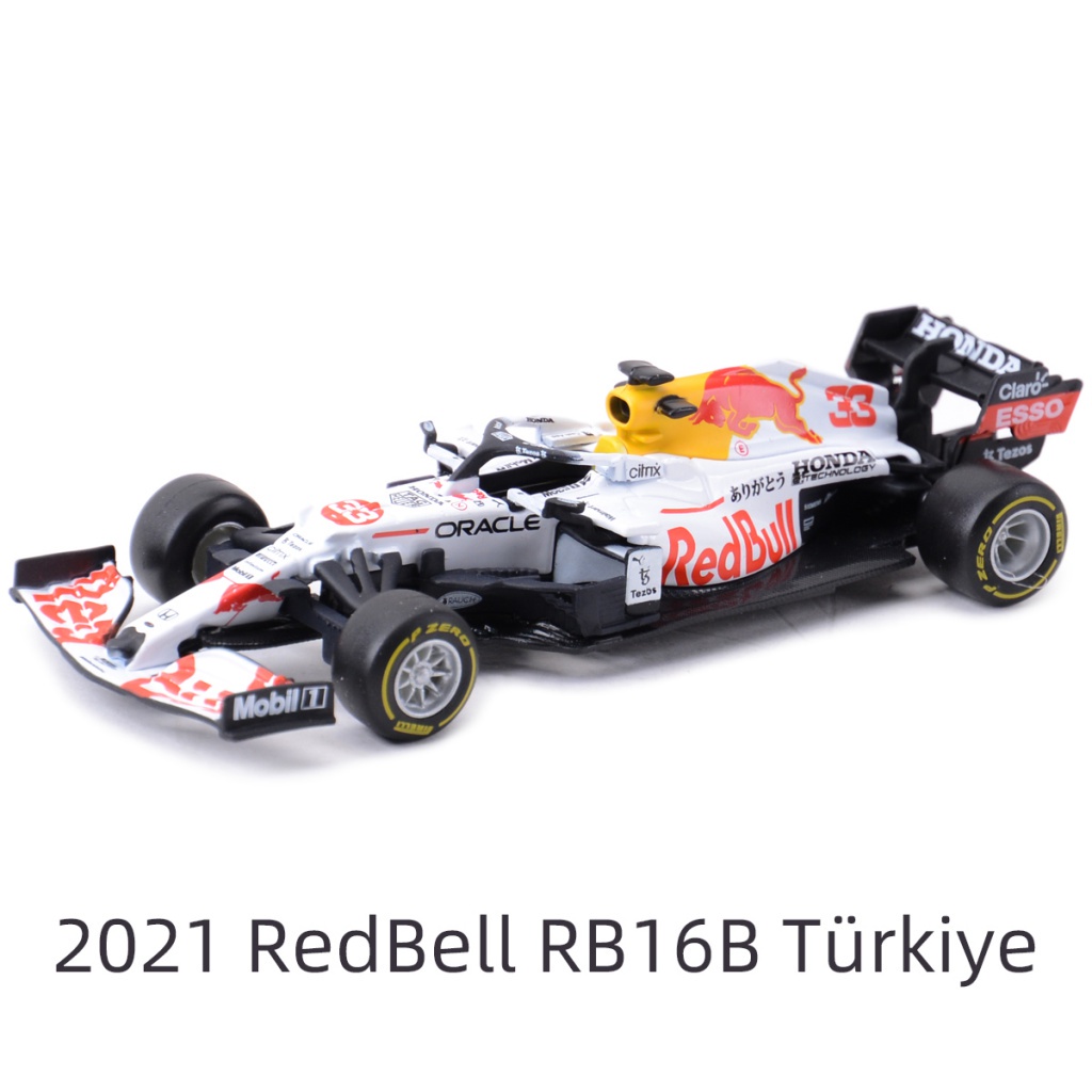 Bburago 1:43 2022 Red Bull RB18 RB16B #33 Turkey F1 Formula Car Static ...