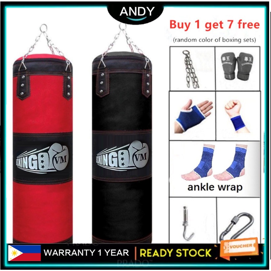 BOXING Punching Bag Fitness Sandbags Hollow Empty 80cm 100cm | Shopee ...