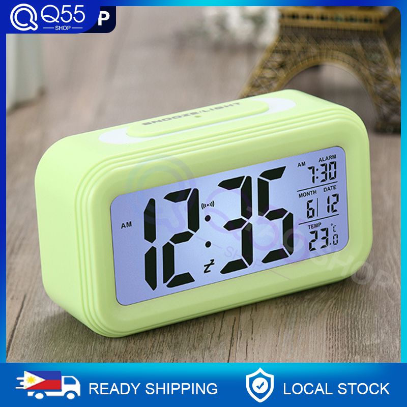 Digital Clock Lcd Screen Display Digital Snooze Electronic Alarm Clock ...