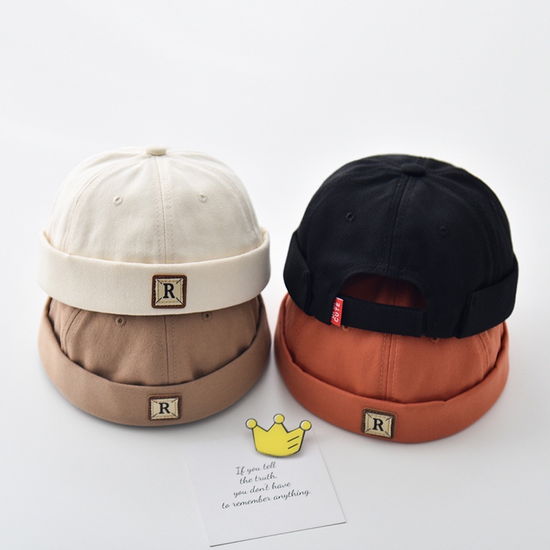 Headless Hat Spring/Summer Girl Boy Vintage Baby Docker Hat Adjustable ...