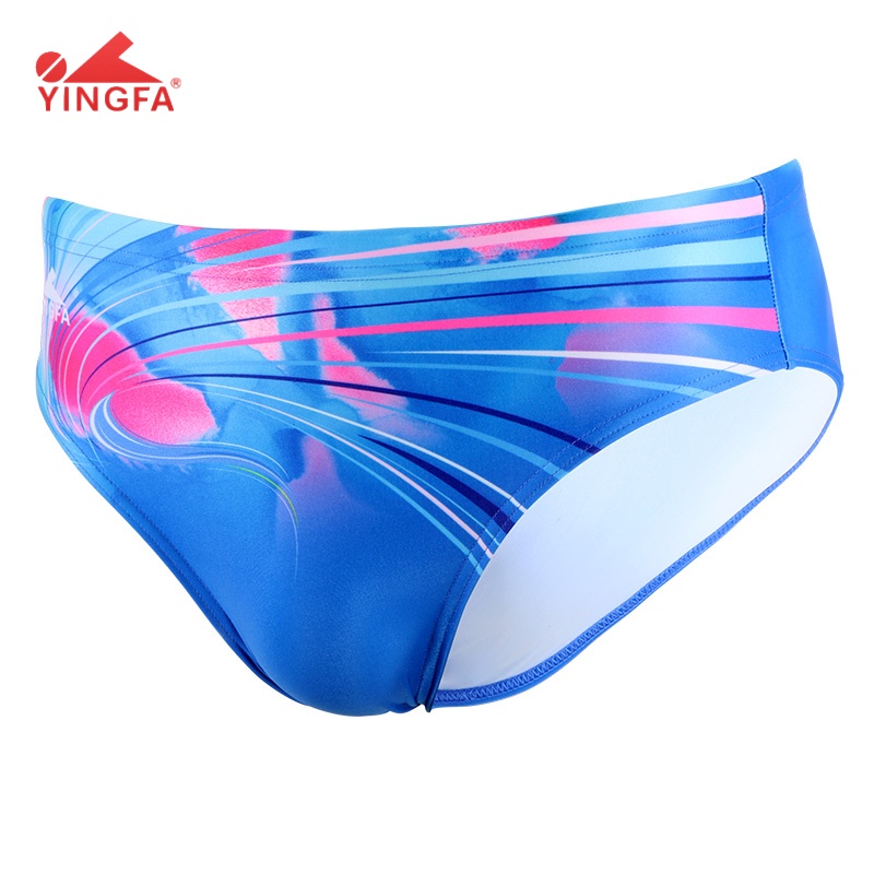 Yingfa Racing Swimsuit Mens Training Professional Swimming Trunks Boys ...