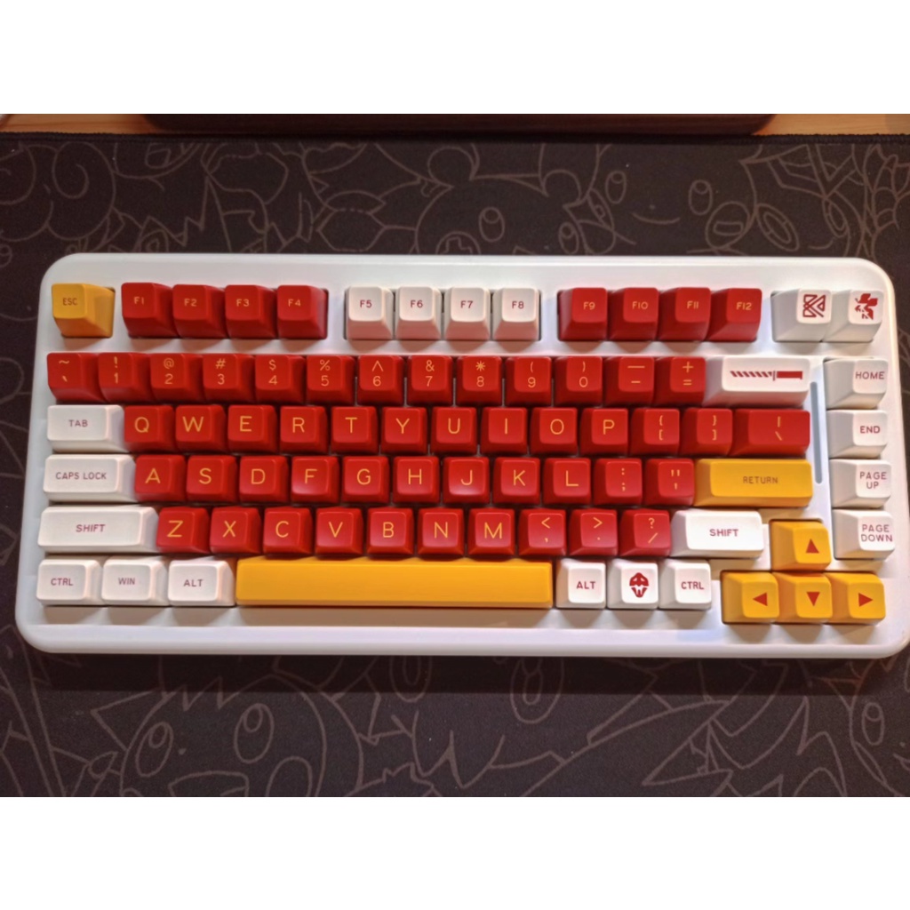 Eva No. 2 Asuka Keycaps 138keys PBT XDA Profile DYE-SUB For Mechanical ...