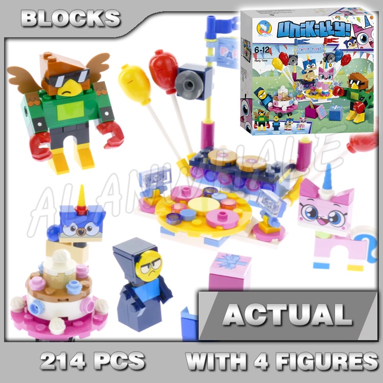 214pcs Unikitty Unikingdom Party Time DJ booth Dancefloor Birthday cake ...