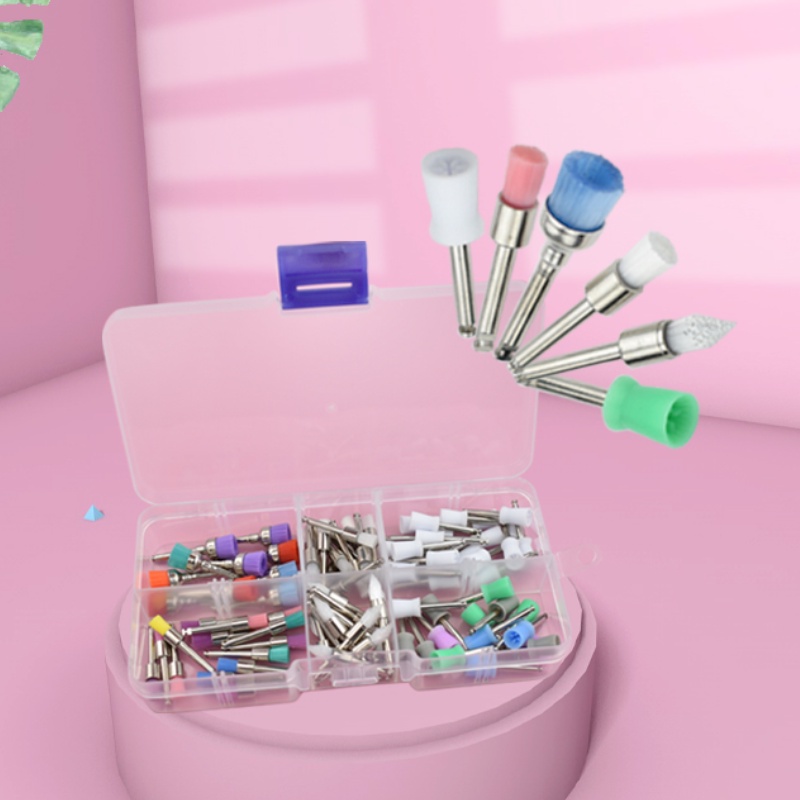 90Pcs Mixed Polishing Brush Set For Dental Prophy Cup Care Brush Nylon ...