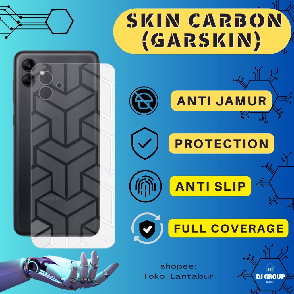 Garskin Skin Carbon Anti-Fungus Infinix Note 12 Zero Smart 8 Hot 40 GT ...