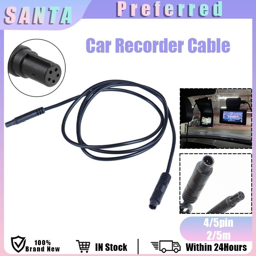 Male to female 4Pin / 5Pin Car Recorder Cable Dashcam Cable Rear view ...