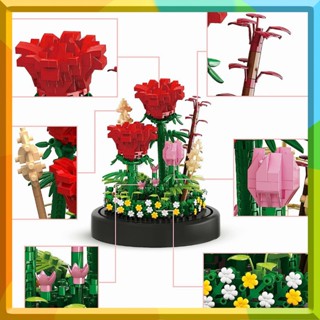 Flower Building Blocks | Sunflower Building Kit | Rose Bouquet for DIY ...