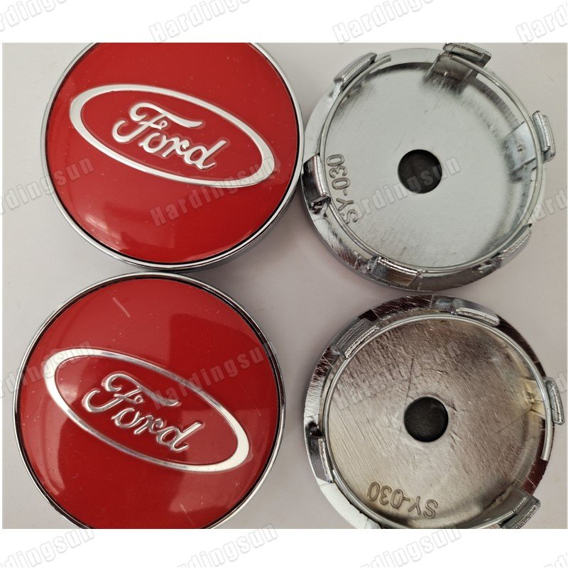 4Pcs/Lot 60mm Red Car Wheel Center Caps hub cap Rims cover badge fit ...