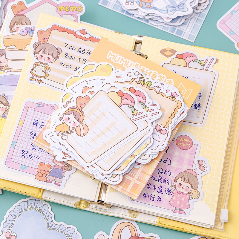 100 piece post it notes Cute Sticky Notes Cartoon Sticky Notes Fun Memo ...
