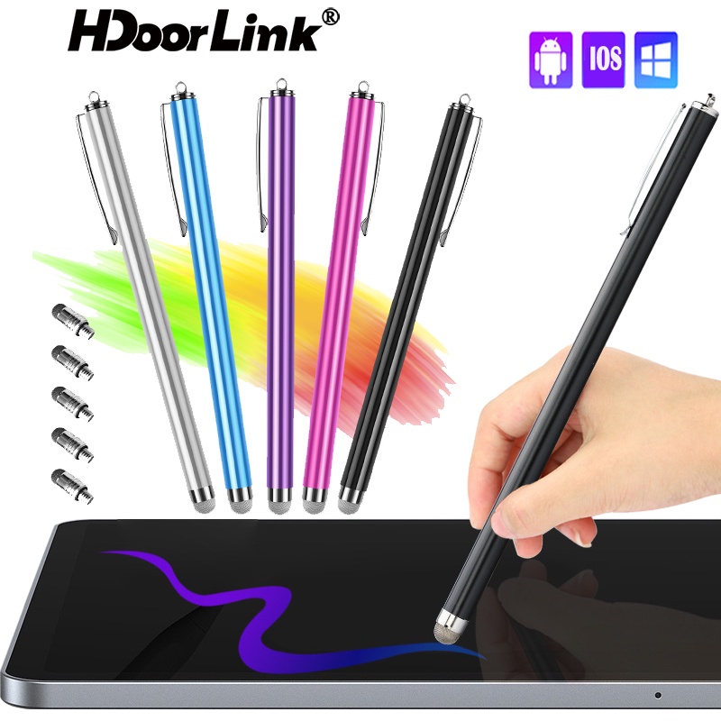 HDOORLINK Universal Stylus Pen Fiber Mesh Head Drawing Pencil Touch ...
