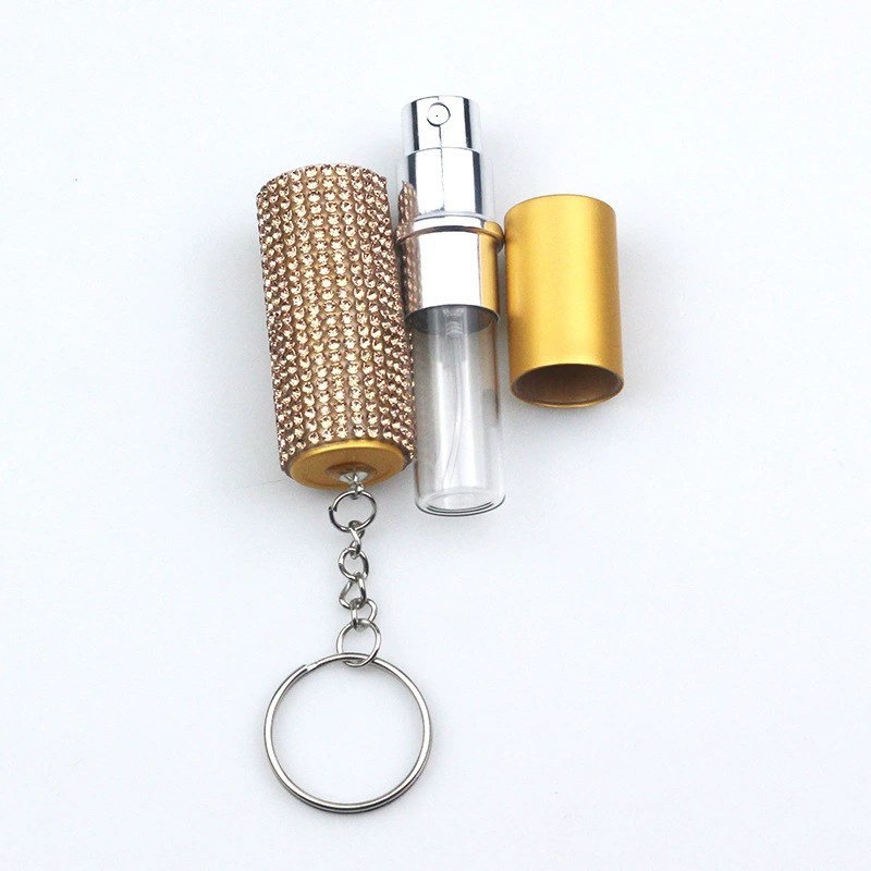 10ml Crystal Shiny Rhinestone Metal Spray Perfume Sample Bottle ...
