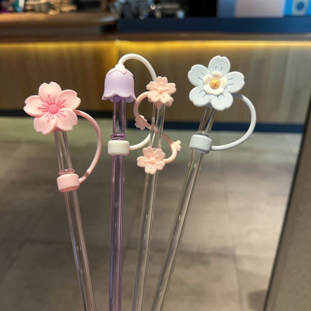 Starbucks fragrant flower season environmentally friendly plastic straw ...