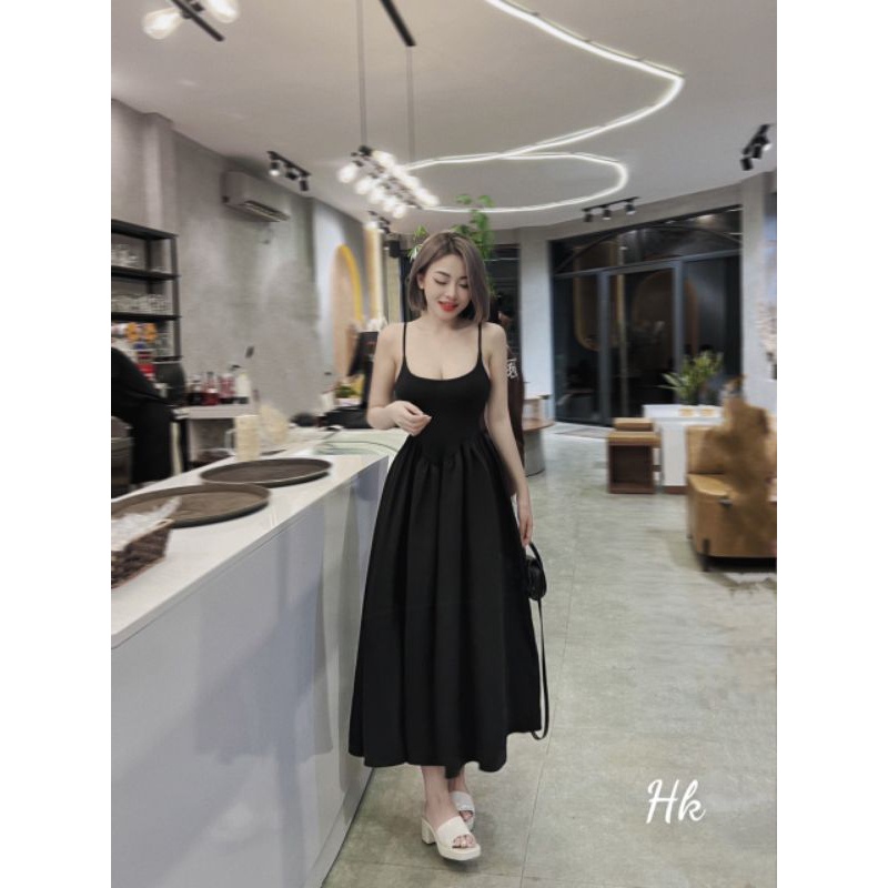 2s long flared dress in 3 pretty colors with no buttons | Shopee ...