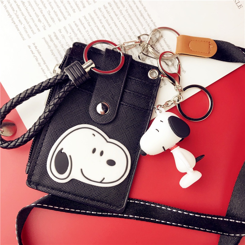 Cartoon Cartoon Snoopy Card Holder Bus Meal Card Couple ID Access ...