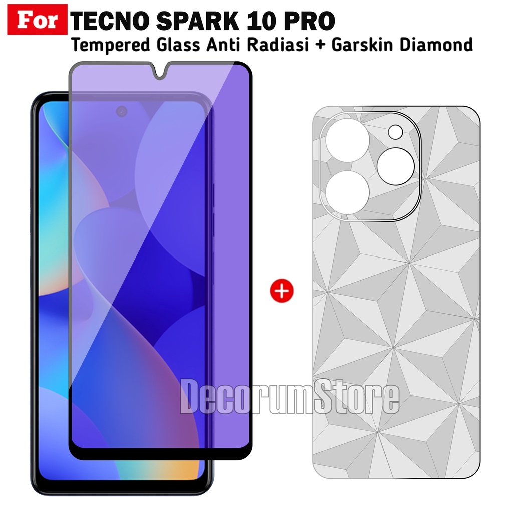 Tempered Glass for TECNO SPARK 10 10 PRO NFC Blue Light Anti Radiation ...