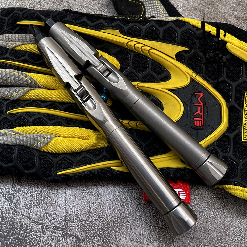 Titanium Alloy Foldable Multi-Angle Screwdriver Outdoor Camping Riding ...