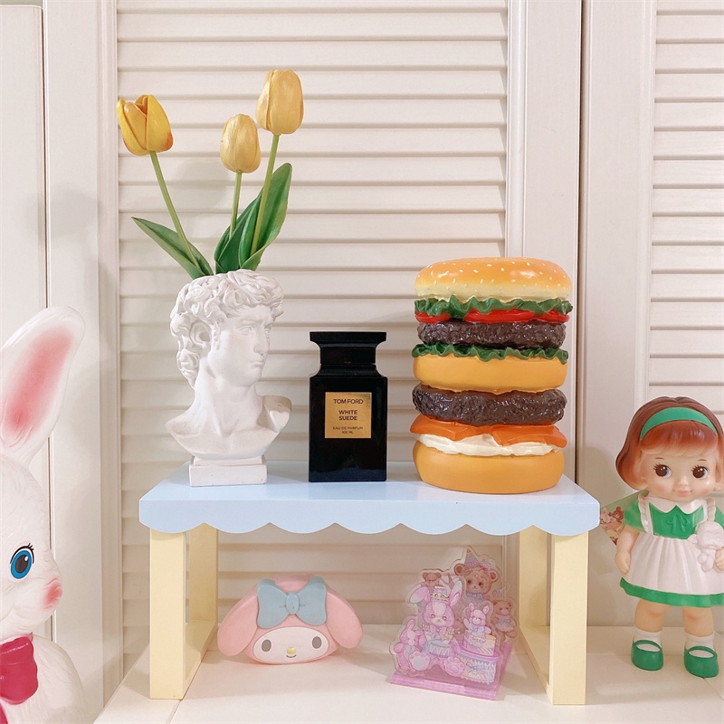 Girl Heart Shelf Lace Wooden Desktop Heightening Rack Figure Display ...