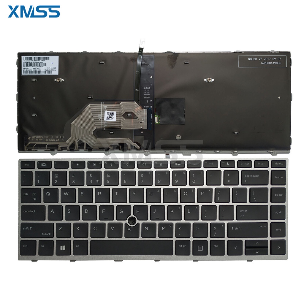 Laptop Keyboard US For HP Probook 640 G4 G5 645 G4 G5 Silver Frame ...