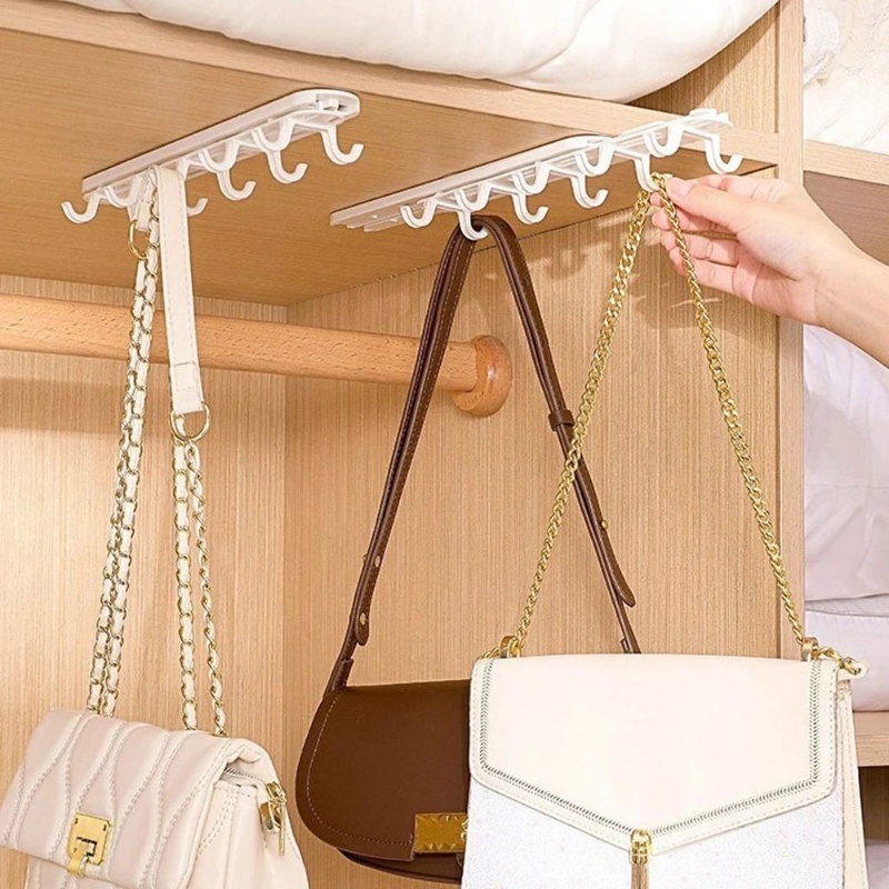 Punch-free Pullable Key Bag Organizer Hanging Storage Self Adhesive 10 ...