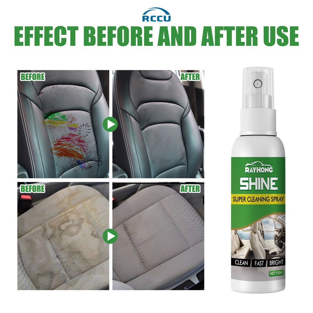 Rayhong Car Interior Cleaner Roof Interior Door Panel Wash Free Leather ...