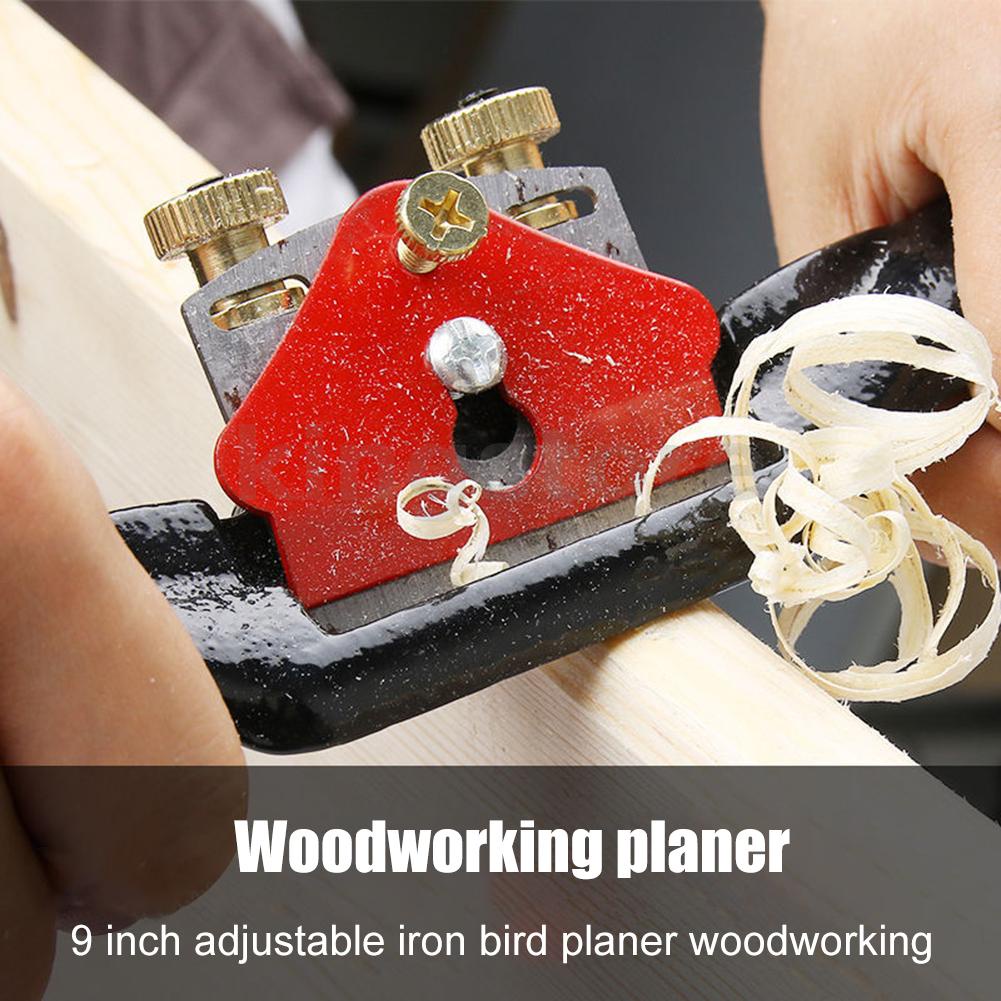 9 Inch Woodworking Hand Planer Deburring Router Adjustable Wood Planer ...