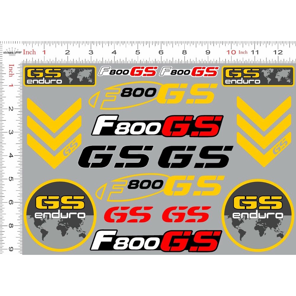 BMW F800GS Logo stickers Decals BMW GS ENDURO Stickers SUPERMOTO ...