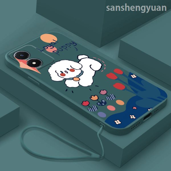 Casing vivo y02s phone case Soft liquid silicone cover for shock and ...