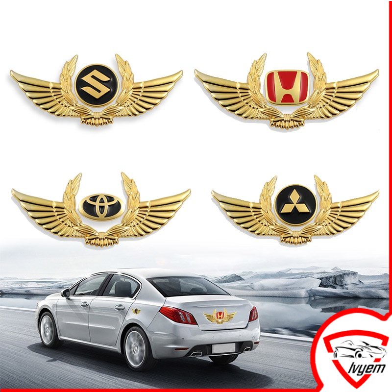 3d Car Logo Metal Angel Wing Design Sticker Decoration Decals Emblem ...