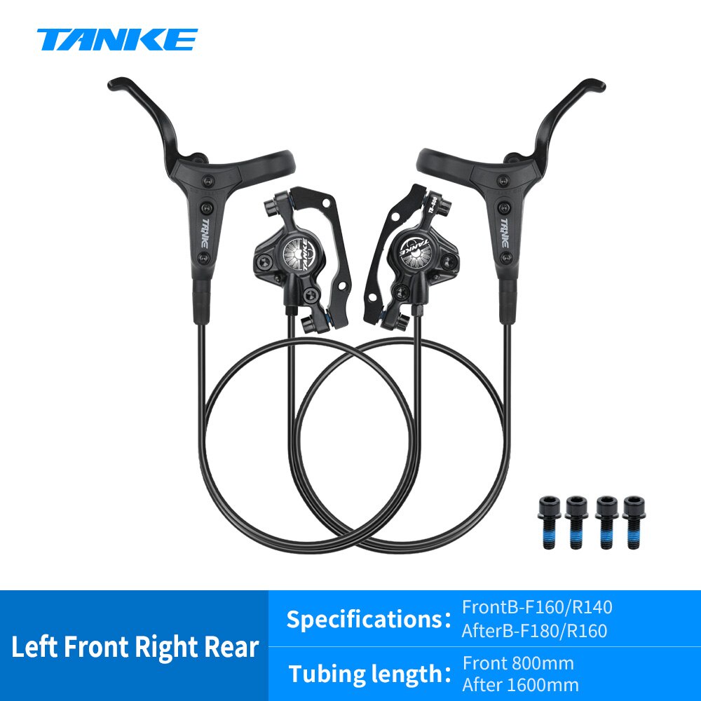 TANKE TB500 MTB Bicycle Hydraulic Disc Brake 160mm Rotor Oil Caliper ...