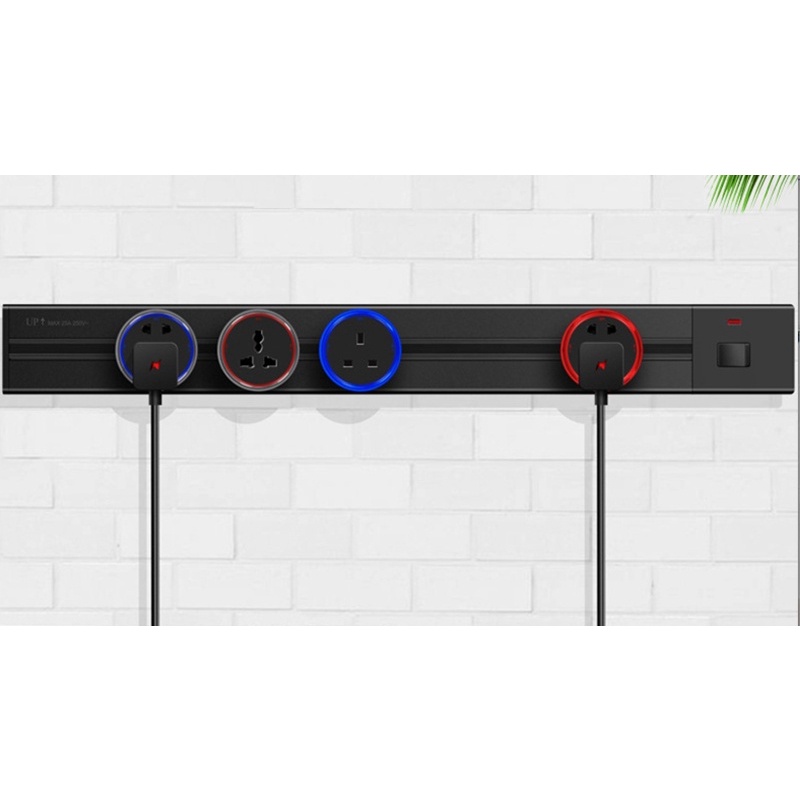 Surface mounted rail socket, mobile rail distribution unit power socket ...