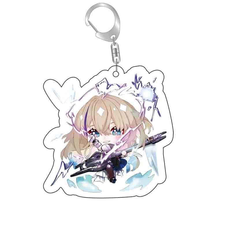 Game Honkai: Star Rail Key Chains Two-sided Keychain Dan Heng March 7th ...