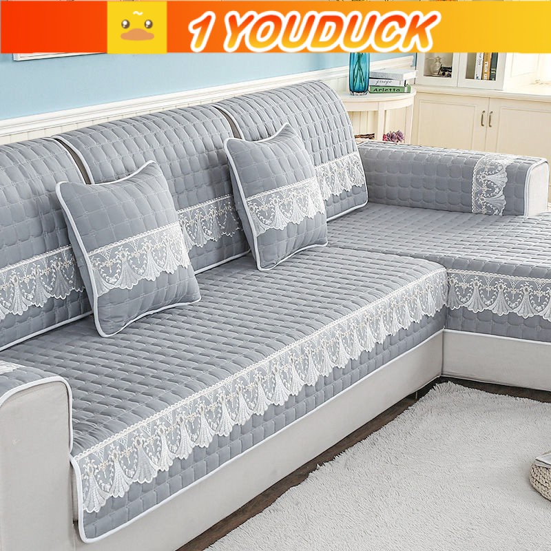1you ducknon slip Sofa cover set for 1/2/3/4 seater & L shape long mat ...