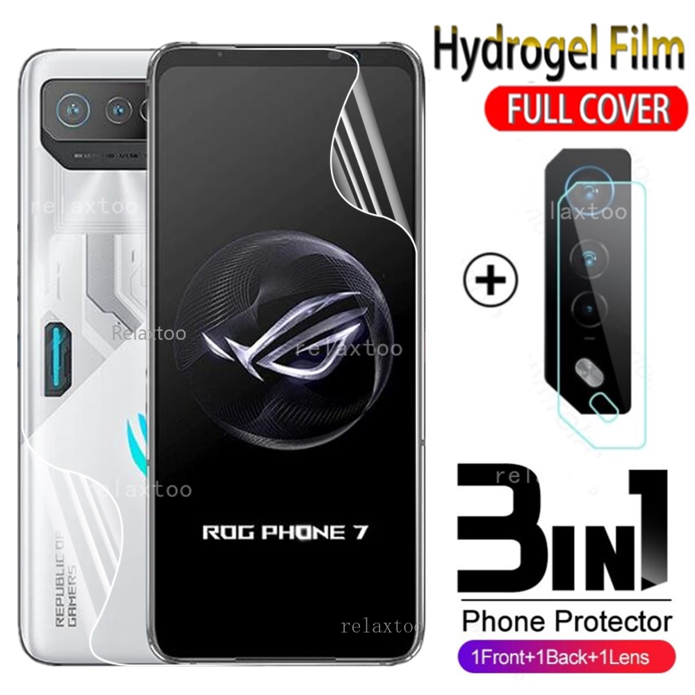 3IN1 Front Back Full Cover Protection Hydrogel Film For Asus ROG Phone7 ...