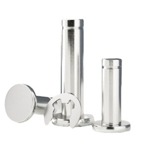 [JC] M3m4m5m6 304 Stainless Steel Pin Shaft Flat Head with Slot Pin ...