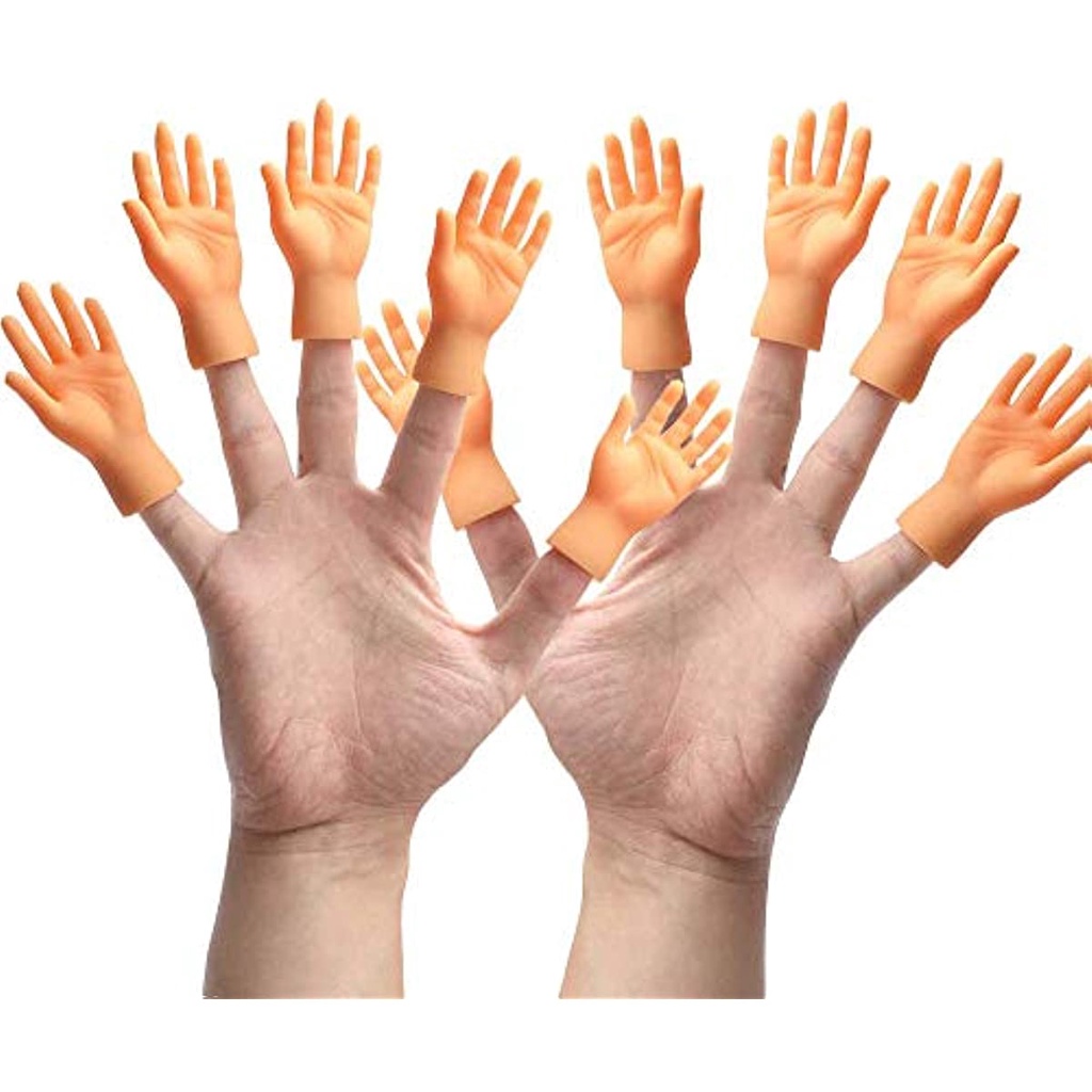 10 Pieces Tiny Hands Finger Little Finger Puppets Mini Finger Hands ...