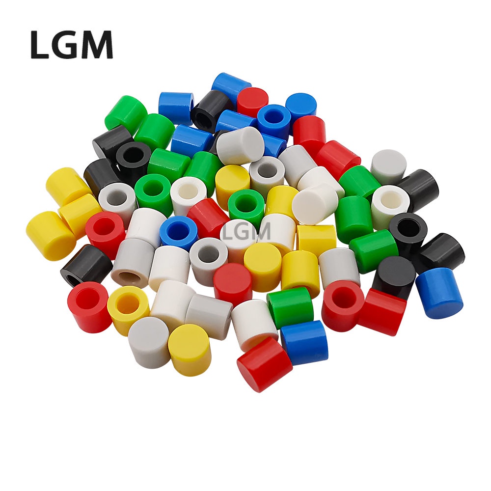 50-100Pcs Plastic Cap 6x6mm Tact Micro Switch Tactile Push Button ...