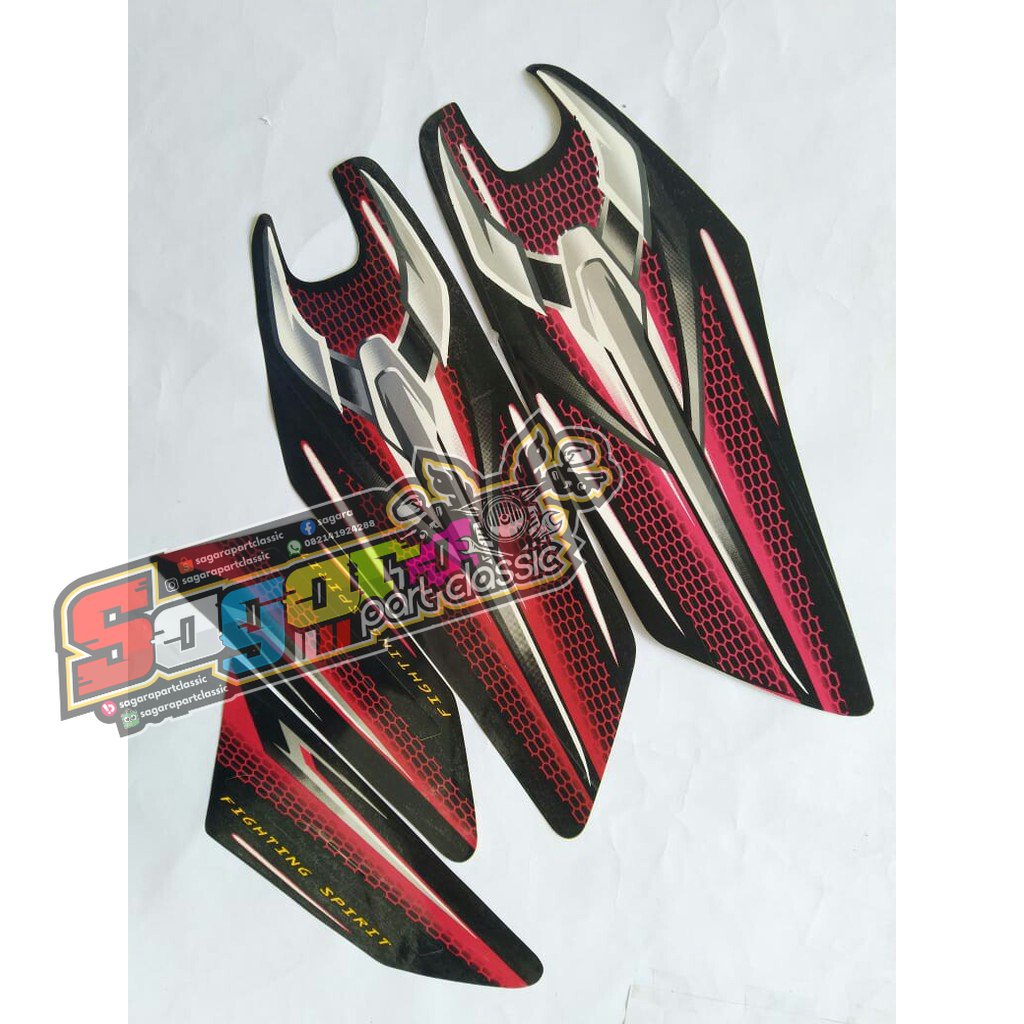 MERAH 2007 red yamaha rx king motorbike sticker | Shopee Philippines