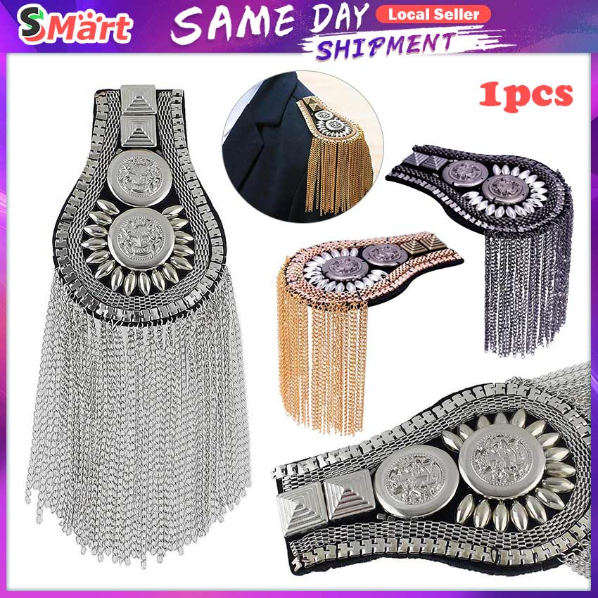 【In Stock】Tassel Chain Shoulder Board Badges Epaulets Shoulder Mark ...