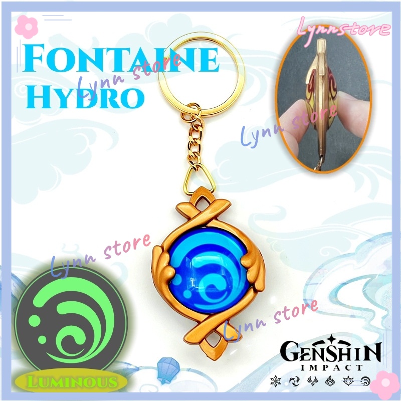 GENSHIN IMPACT Fontaine 7 Element New Vision Double-sided Glass ...