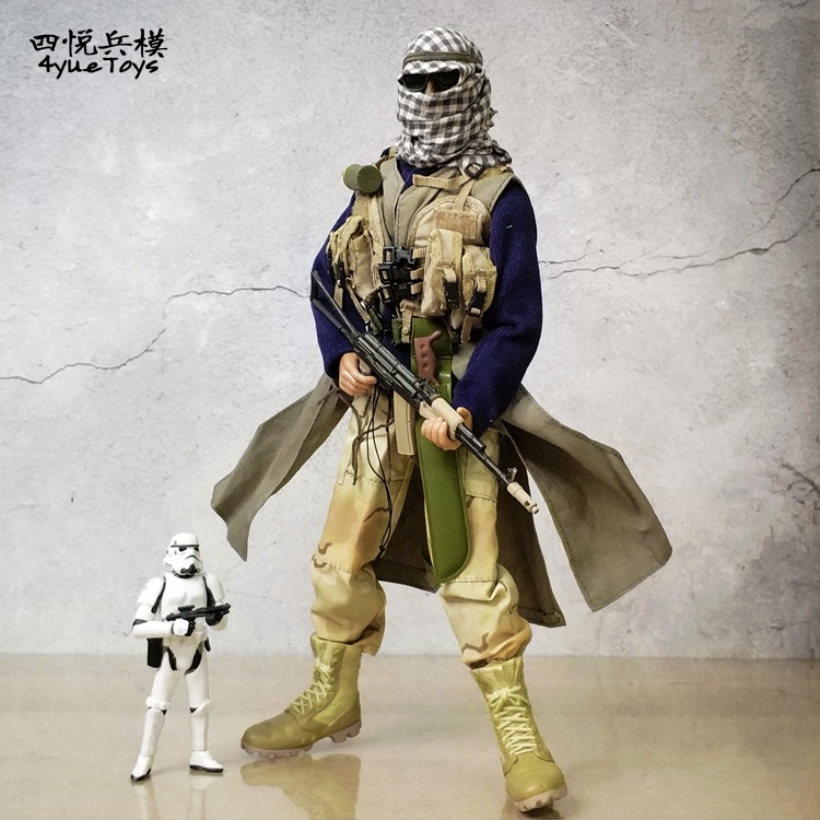 Modern Soldier Model Figure 1/6 Action Figure Toy Weapon Middle East ...