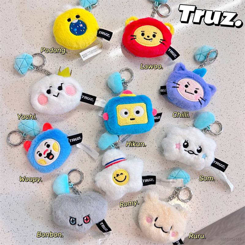 Yelan TREASURE TRUZ Cartoon Plush Dolls Gift For Girls Bag Pendant Keychain HIKUN PODONG CHILLI ...