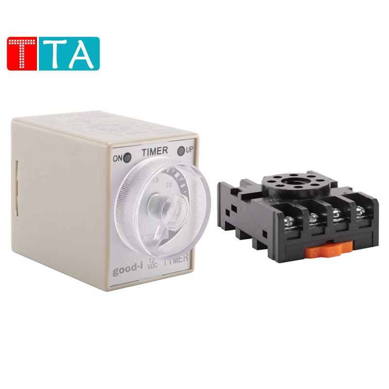 DC 12V 0-30 Seconds 30s Electric Delay Timer Timing Relay DPDT 8P w Base | Shopee Philippines