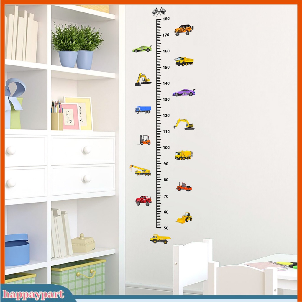 happaypart| Kids Wall Growth Chart Sticker Self-adhesive Great ...