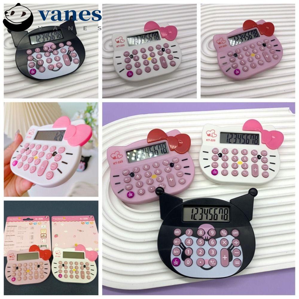 VANES Cartoon KT Cute Calculator, KT Kuromi, Comfortable Feel Portable ...